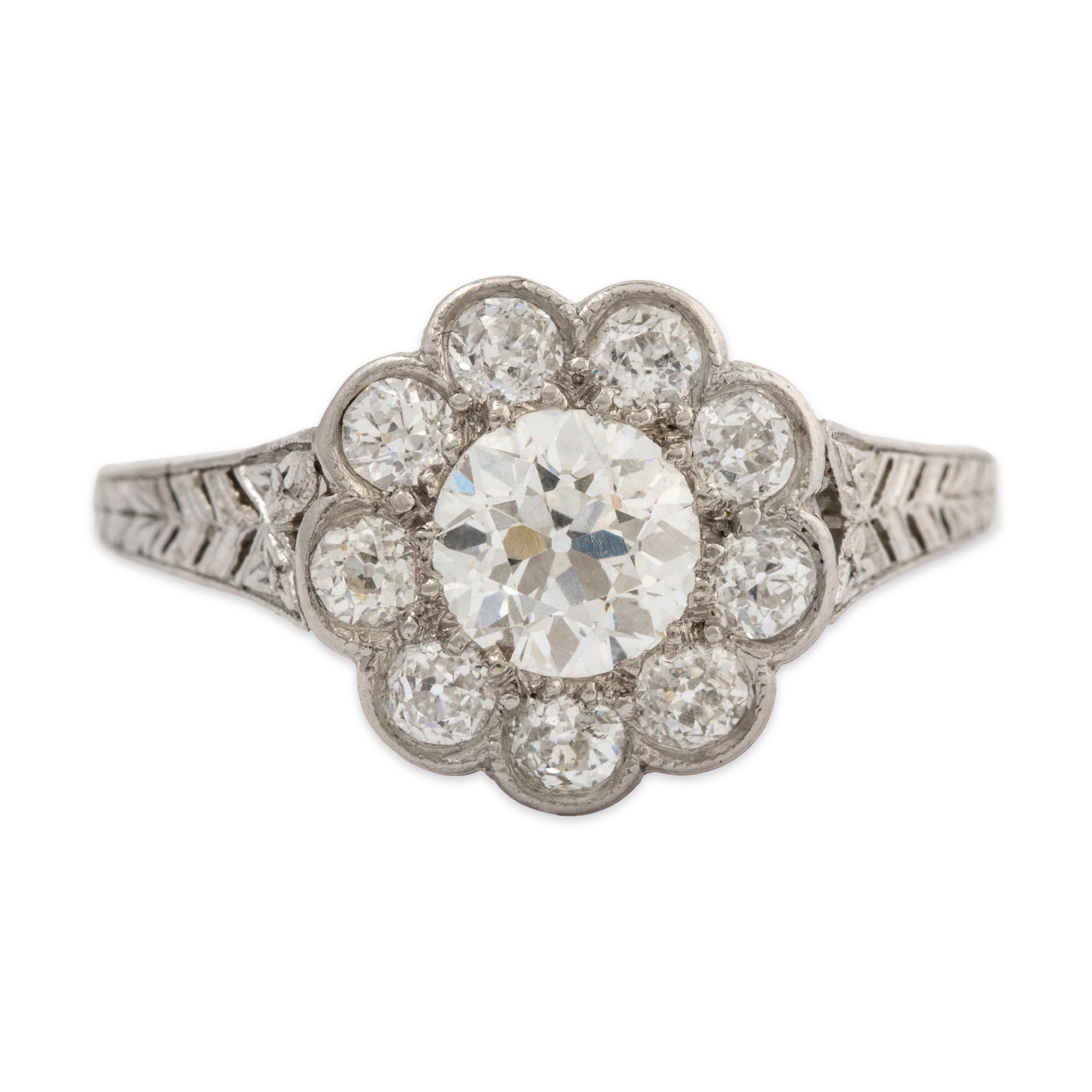 ANTIQUE PLATINUM .778CTTW DIAMOND EDWARDIAN RING 5.5 – Abbott & Oaks